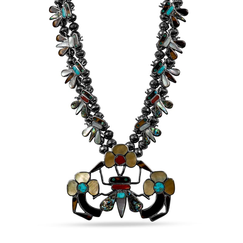 Zuni Tribe Vintage Inlaid Necklace - Shaftel Diamonds